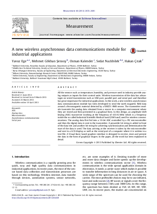 (PDF) A new wireless asynchronous data communications module for ...