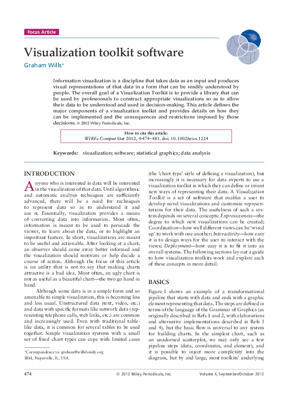 (PDF) Visualization toolkit software
