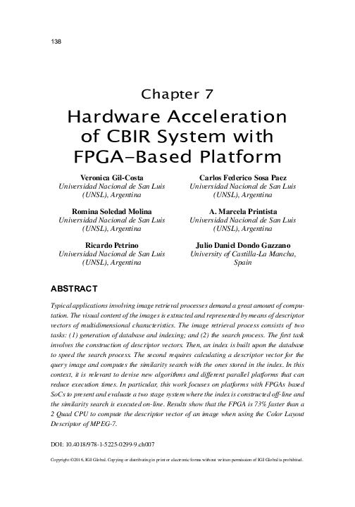 (PDF) Hardware Acceleration of CBIR System with FPGA-Based Platform