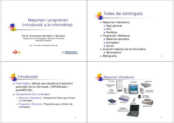 (PDF) Maquinari i programari (introducció a la informàtica)