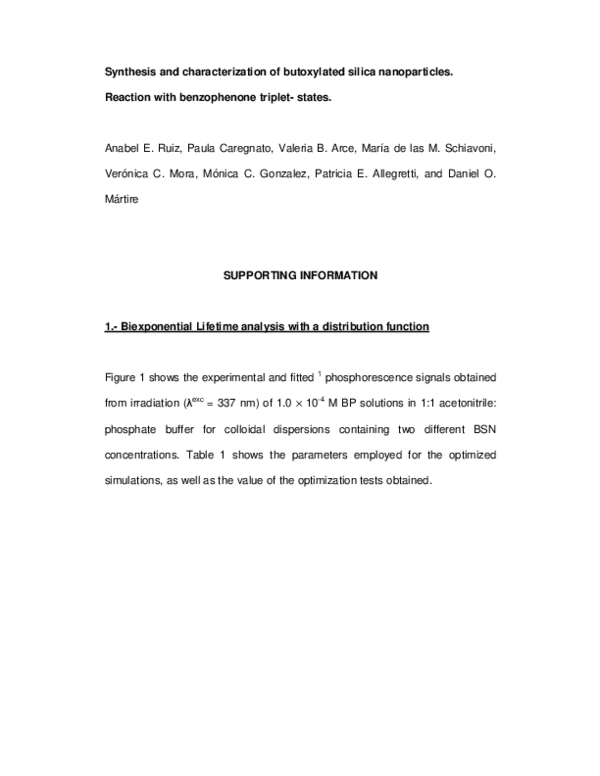 (PDF) Synthesis and Characterization of Butoxylated Silica ...