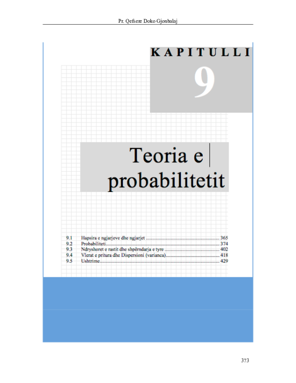 (PDF) TEORIA E PROBABILITETIT 9.2. Probabiliteti