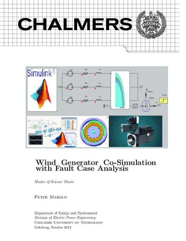 (PDF) Wind generator Co-simulation with fault case analysis