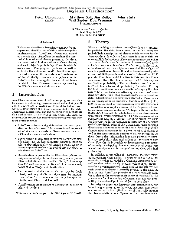 (PDF) Bayesian classification (PDF) Bayesian classification