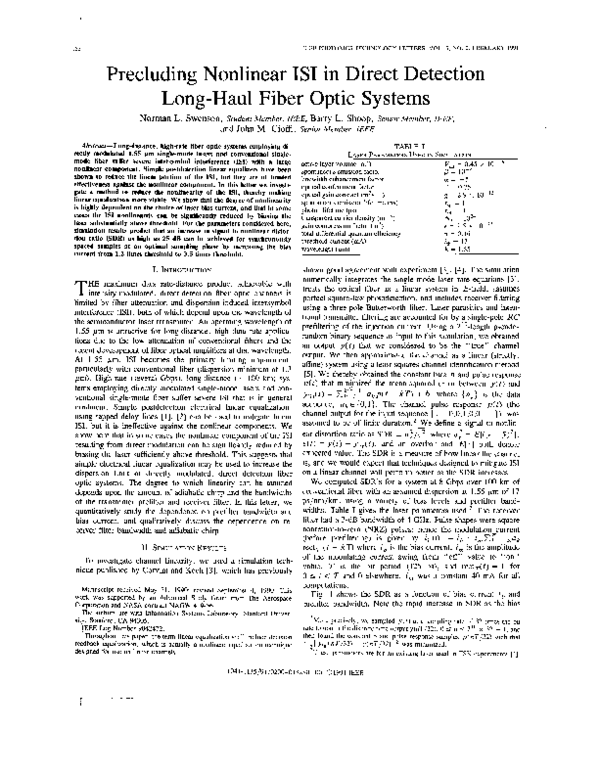 (PDF) Precluding nonlinear ISI in direct detection long-haul fiber ...