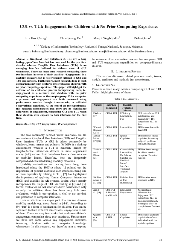 (PDF) GUI vs. TUI: Engagement for Children with No Prior Computing ...