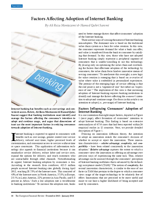 (PDF) Factors Affecting Adoption of Internet Banking