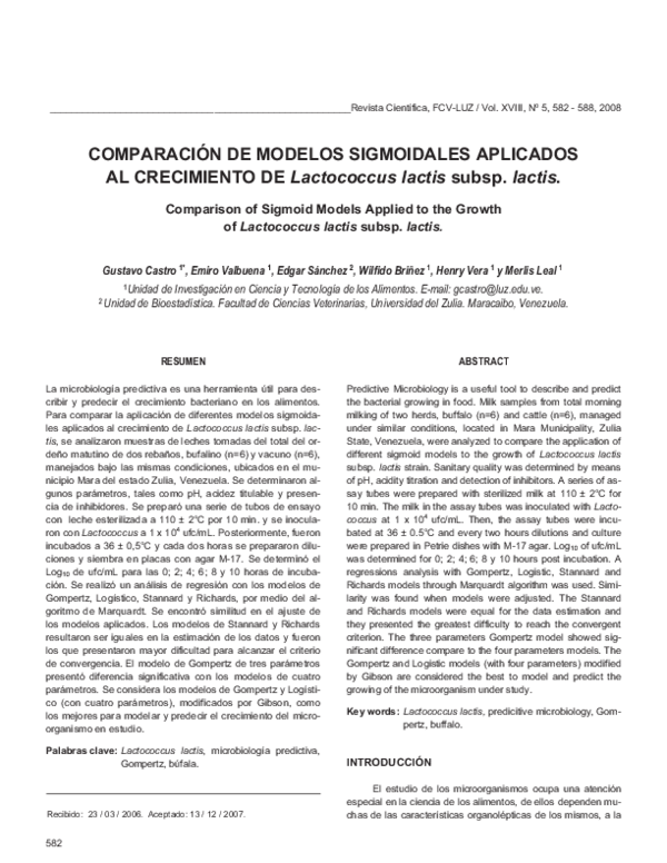 (PDF) COMPARACIÓN DE MODELOS SIGMOIDALES APLICADOS AL CRECIMIENTO DE ...
