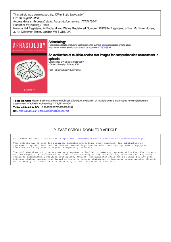 (PDF) An evaluation of multiple‐choice test images for comprehension ...
