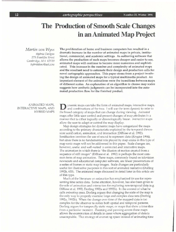 (PDF) The Production of Smooth Scale Changes in an Animated Map Project ...