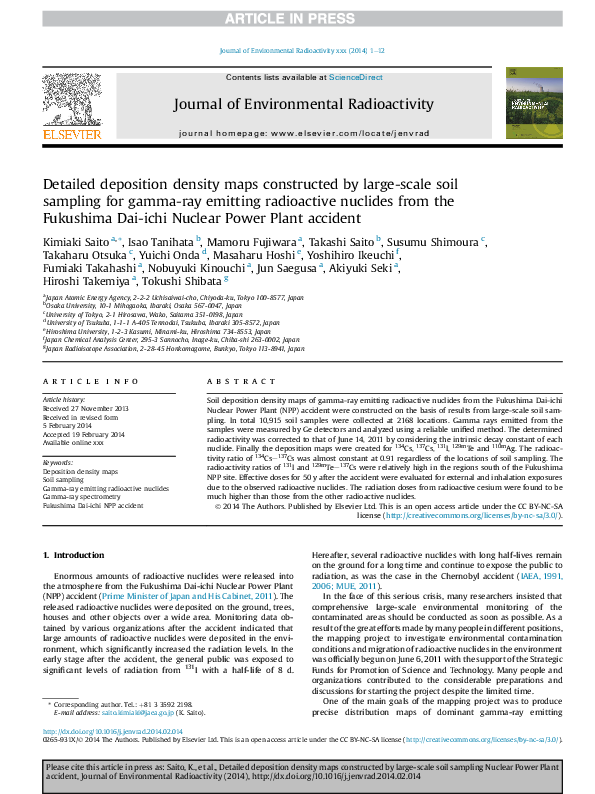 (PDF) Detailed deposition density maps constructed by large-scale soil ...