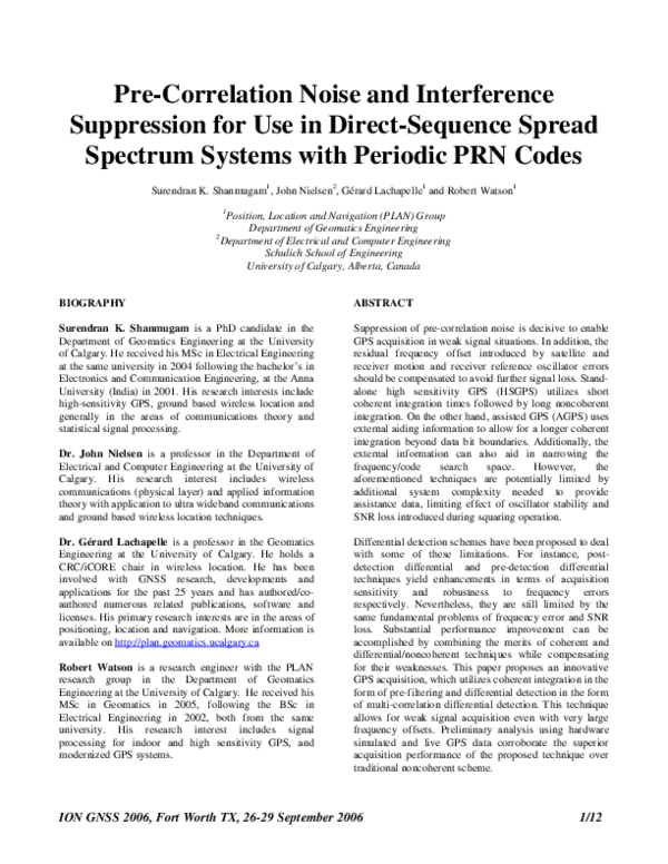 (PDF) Pre-correlation noise and interference suppression for use in direct-sequence spread ...
