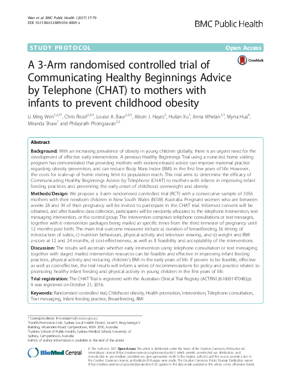 (PDF) A 3-Arm randomised controlled trial of Communicating Healthy ...