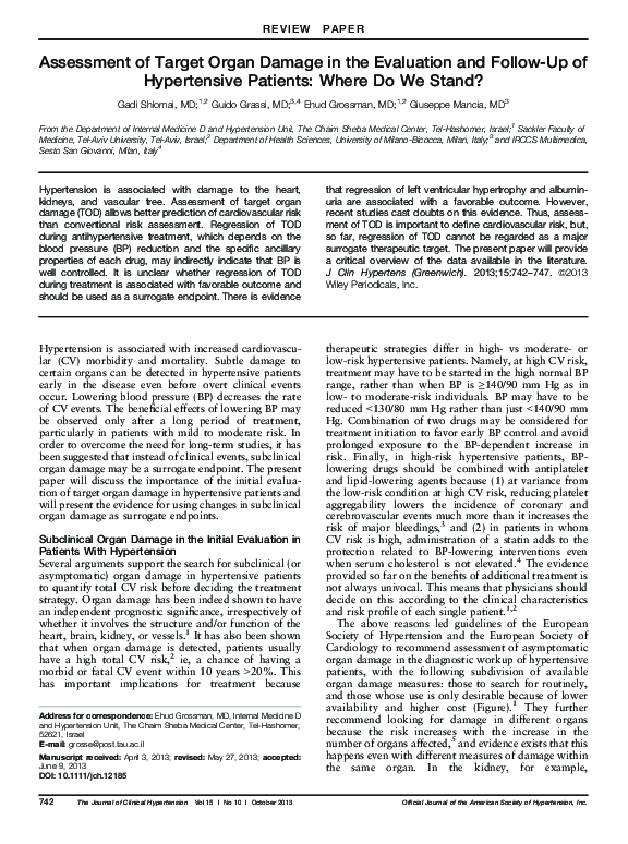 (PDF) target organ damage JCH 2013