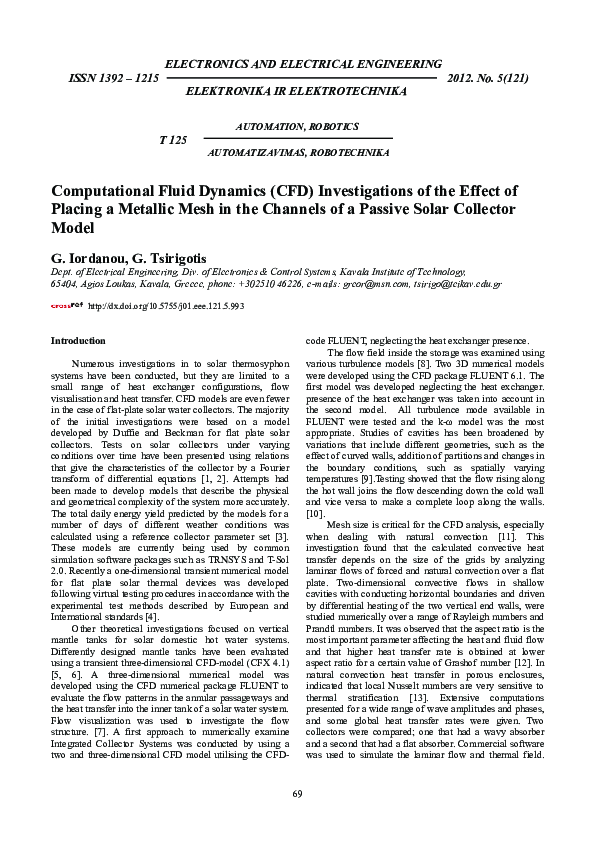 (PDF) Computational fluid dynamics (CFD) investigation of air flow and temperature distribution ...