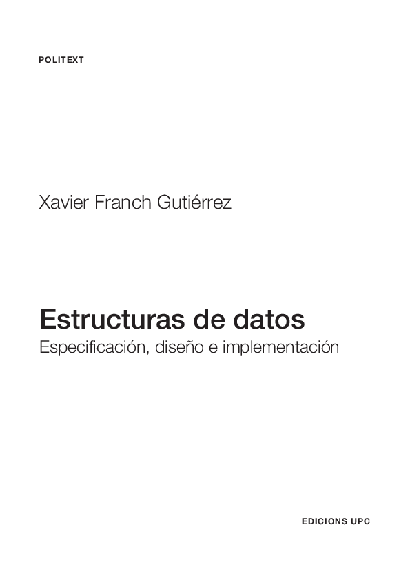 (PDF) Estructuras de datos, especificaci¢n, dise§o e implementaci¢n