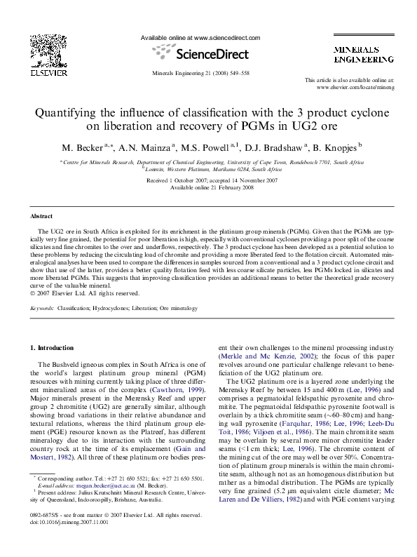 (PDF) Quantifying the influence of classification with the 3 product ...