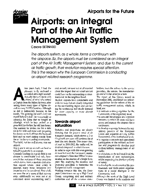 (PDF) Airports: an integral part of the air traffic management system