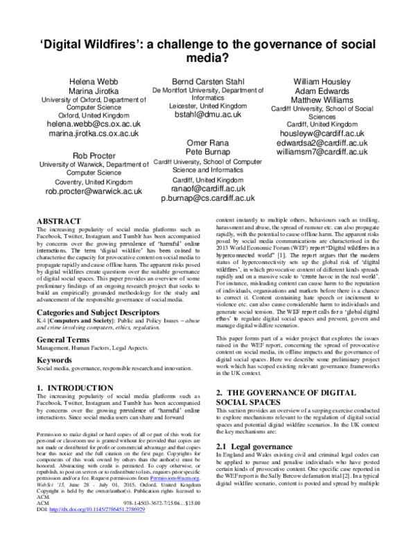(PDF) Digital Wildfires