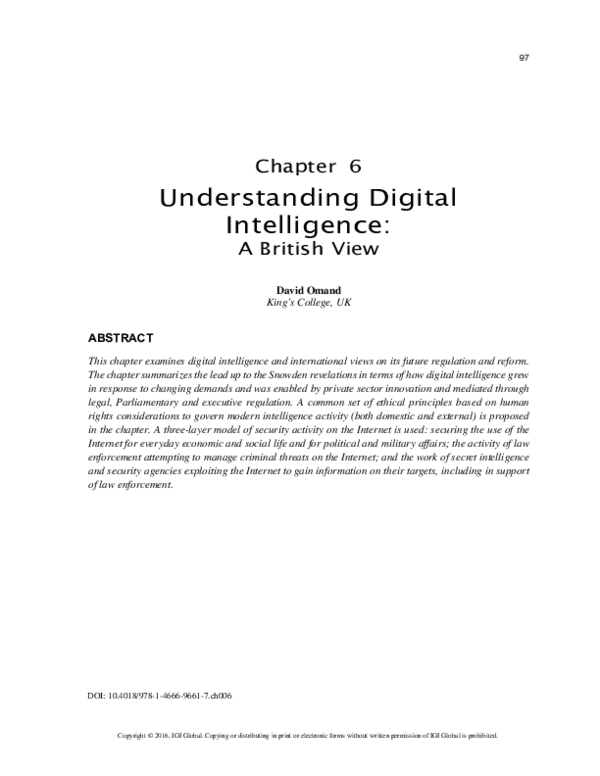 (PDF) Understanding Digital Intelligence
