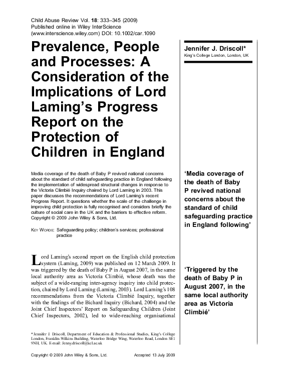 (PDF) Prevalence, people and processes: a consideration of the ...