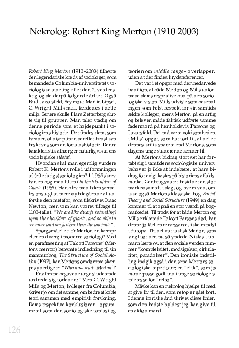 (PDF) Robert King Merton