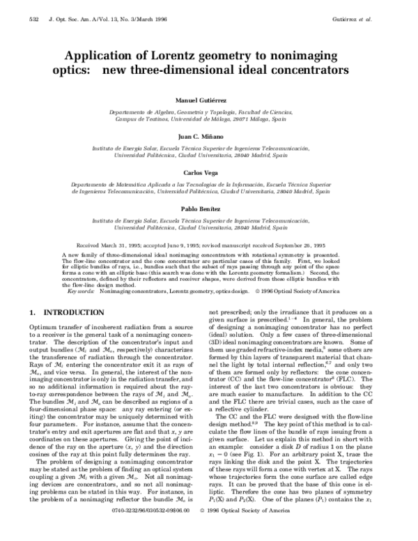 (PDF) Application of Lorentz geometry to nonimaging optics: new three ...