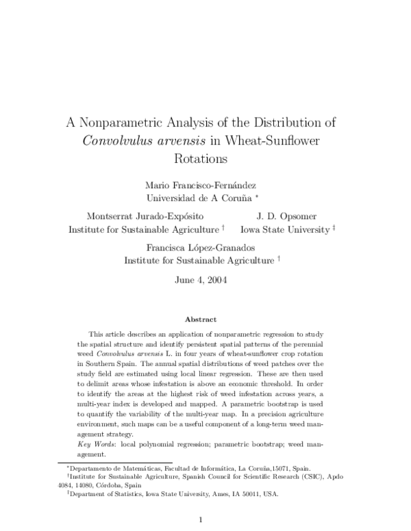 (PDF) A Nonparametric Analysis of the Spatial Distribution of ...
