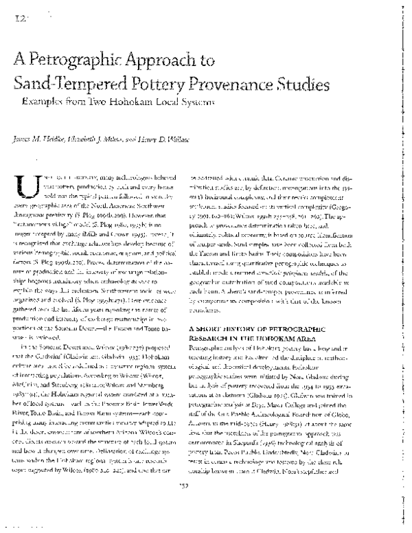 (PDF) A Petrographic Approach to Sand-Tempered Pottery Provenance ...