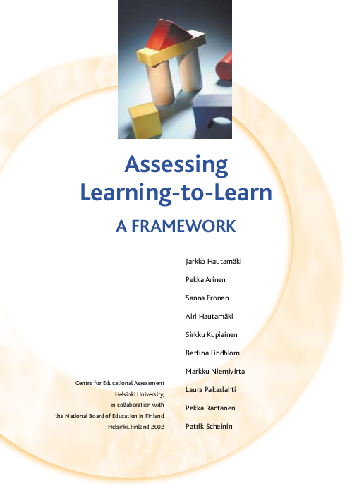 (PDF) Assessing learning-to-learn: A framework