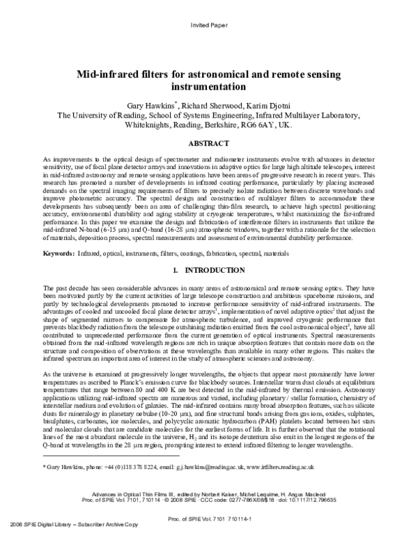(PDF) Optical Systems Design