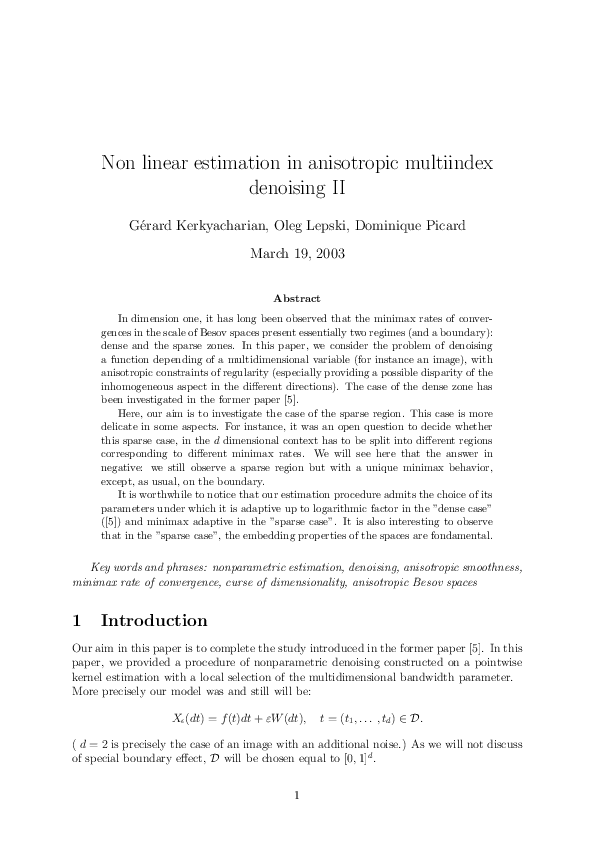 (PDF) Nonlinear estimation in anisotropic multi-index denoising