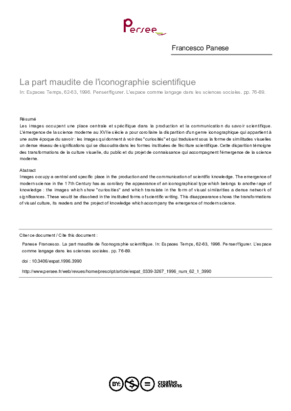 (PDF) La part maudite de l'iconographie scientifique