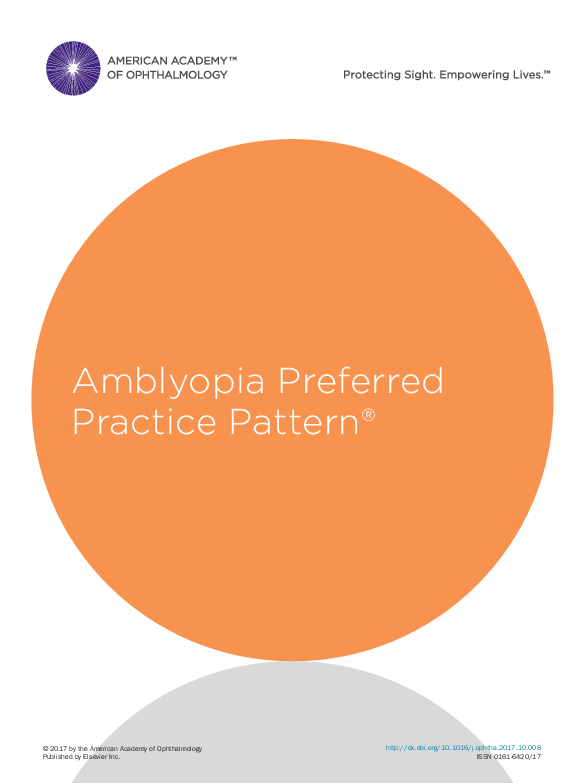 (PDF) Amblyopia Preferred Practice Pattern®