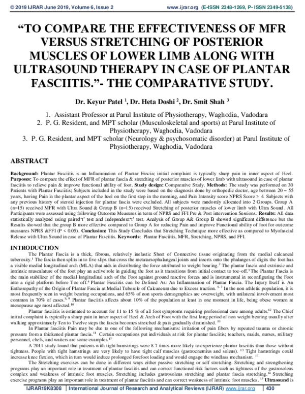 (PDF) “TO COMPARE THE EFFECTIVENESS OF MFR VERSUS STRETCHING OF ...