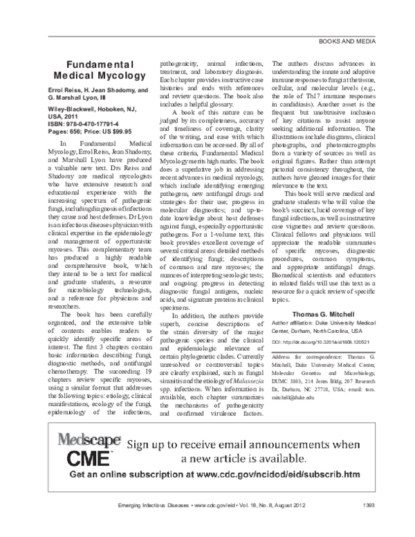(PDF) Fundamental Medical Mycology
