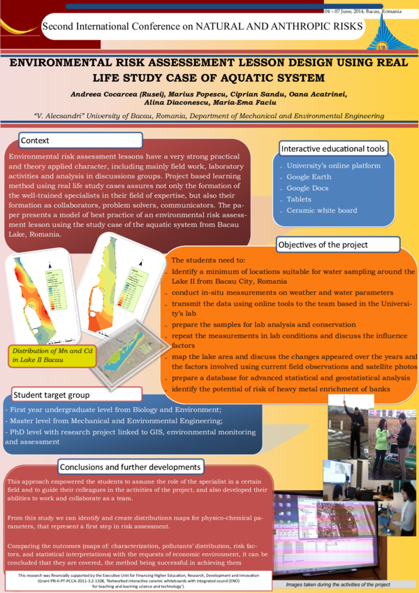 (PDF) poster Environmental risk assessment lesson design