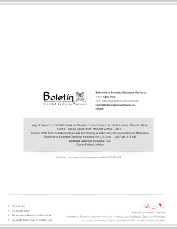 (PDF) Eocene strata from the Sabinas Basin and their bearing in ...