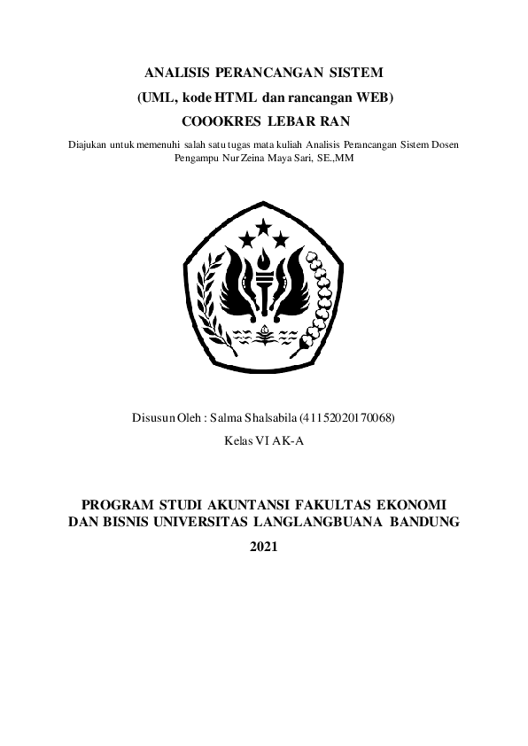 (PDF) Laporan Hasil Lab Praktikum Analisis Perancangan Sistem (uml dan web)