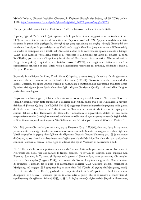 (PDF) Vitelli, Giovanni Luigi