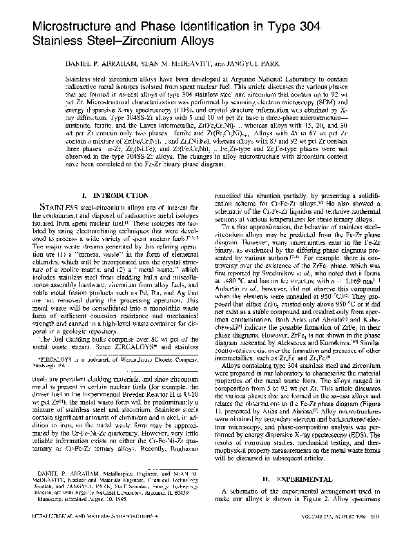 (PDF) Microstructure and phase identification in type 304 stainless ...