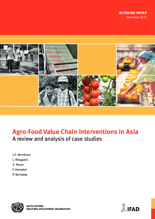 (PDF) Agro-food value chain interventions in Asia: A review and ...