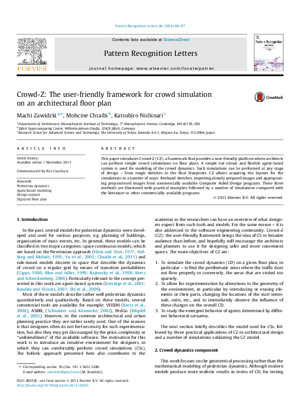 (PDF) Crowd-Z: The user-friendly framework for crowd simulation on an ...
