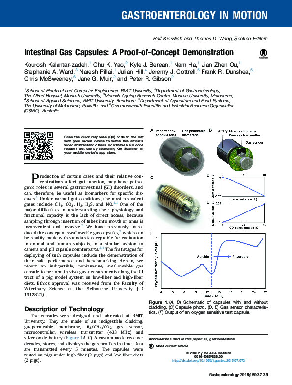 (PDF) Intestinal gas capsules: a proof-of-concept demonstration