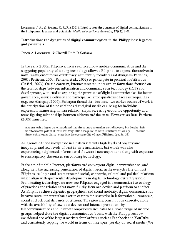 (PDF) Introduction: the dynamics of digital communication in the ...