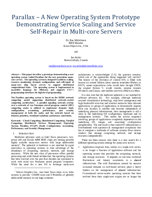 (PDF) Parallax Ȃ A New Operating System Prototype Demonstrating Service Scaling and Service ...