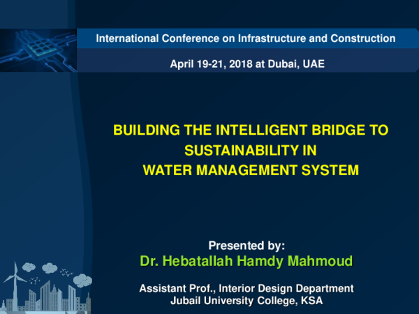 (PDF) Building the Intelligent Bridge to Sustainability in Water ...