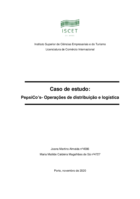 (PDF) Case Study: PepsiCo’s