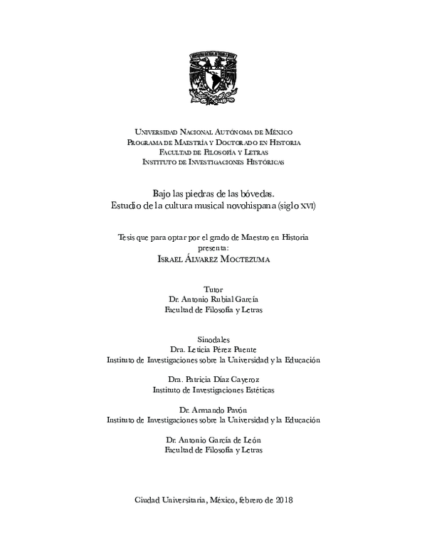 (PDF) Bajo las piedras de las bóvedas. Estudio de la cultura musical ...