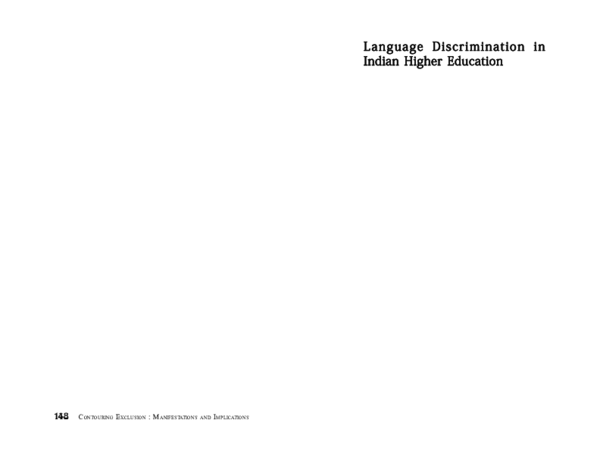 (PDF) Language Discrimination in Indian Higher Education